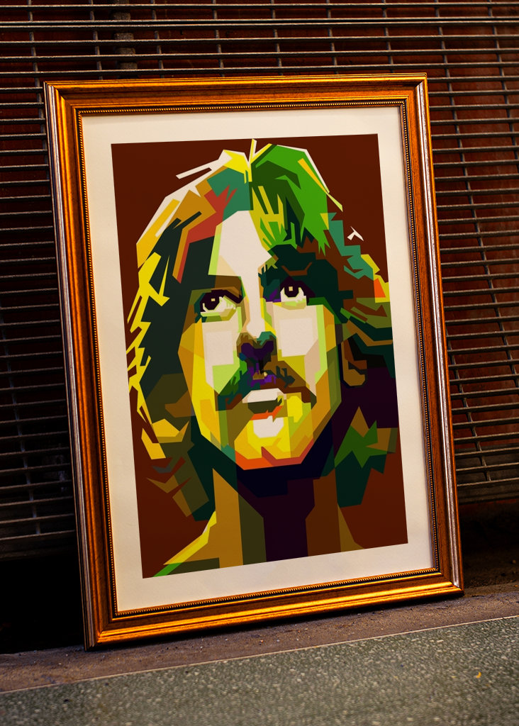 George Harrison Pop Art WPAP posters & prints by Artkreator - Printler