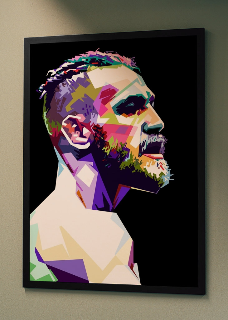 Wpap im Stil von Conor McGregor Poster von GhostArt | Printler