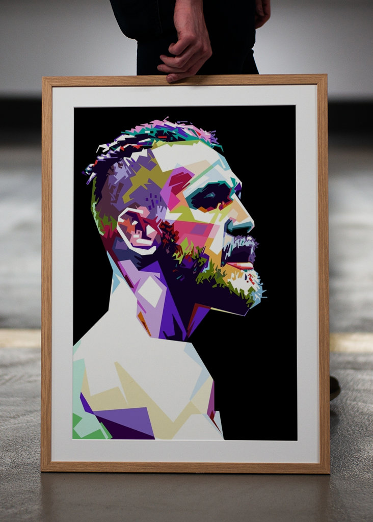 Wpap im Stil von Conor McGregor Poster von GhostArt | Printler