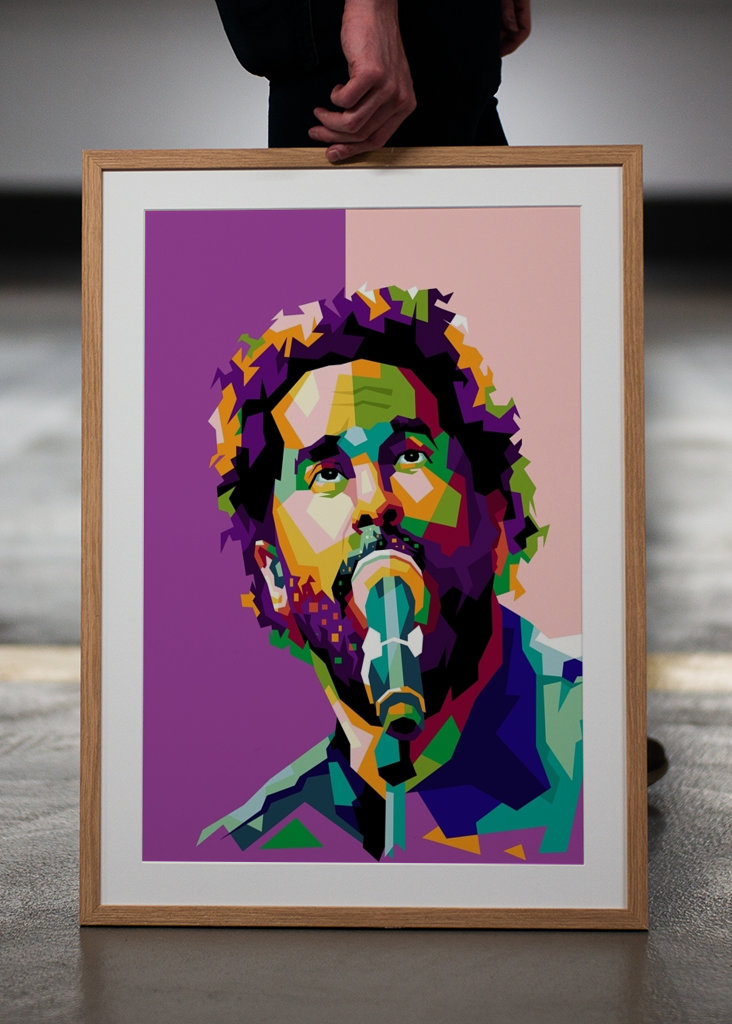 Legend Singer in pop art wpap posters & prints by Cat Pop Art - Printler