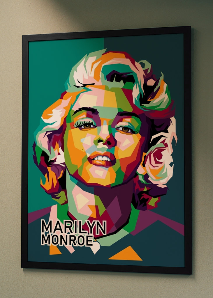 Marylin Monroe in der Pop Art Poster von Cat Pop Art | Printler