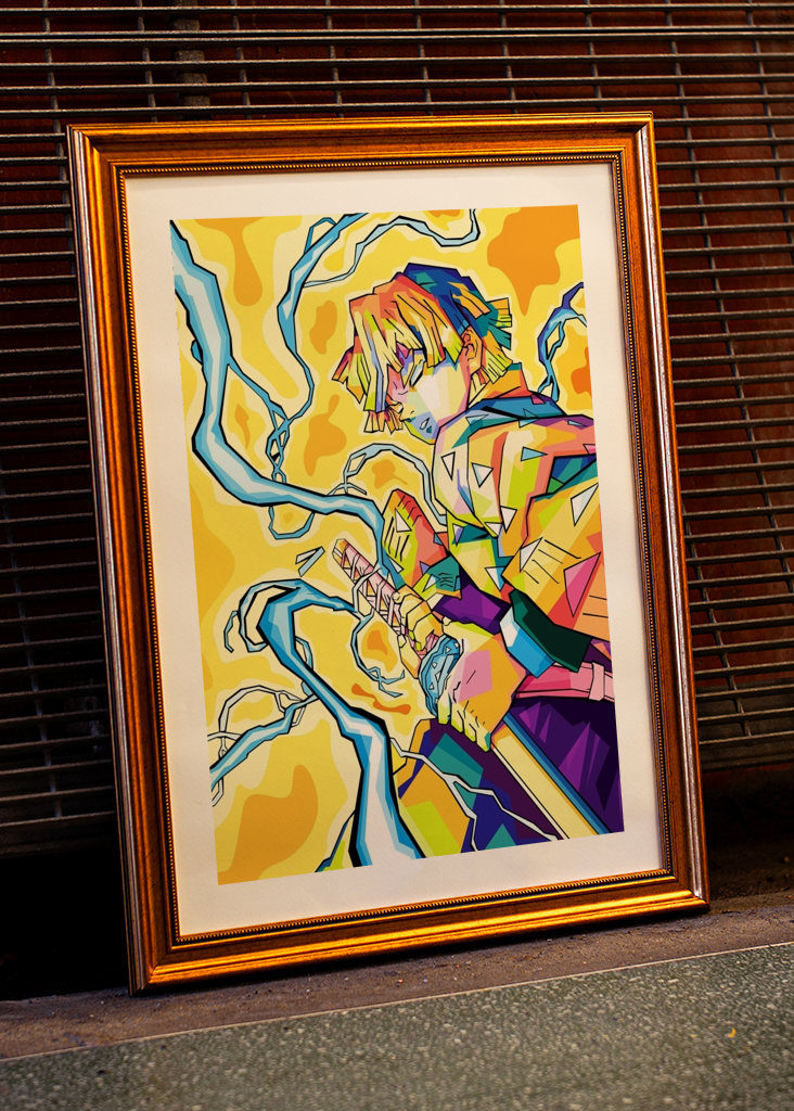 Zenitsu Pop Art Poster von Maftuhi | Printler