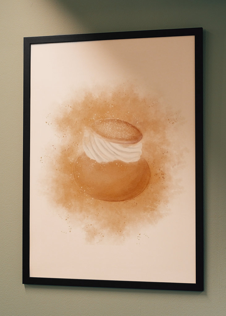 Semla Splash Poster von Aminah Eleonora | Printler