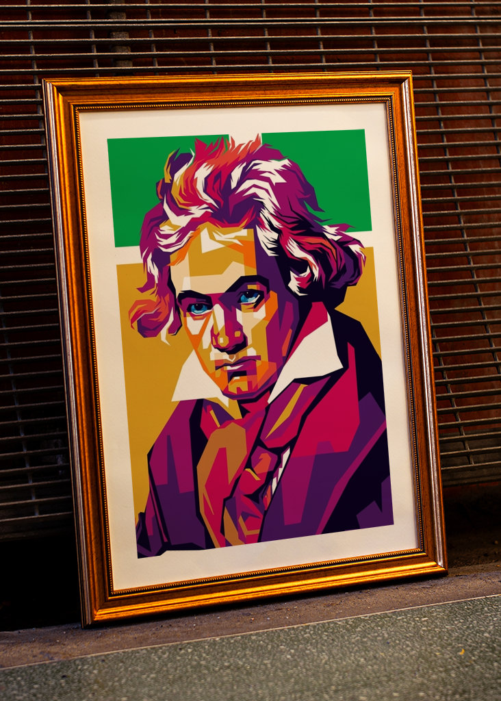 Ludwig Van Beethoven Poster von Insomnia | Printler