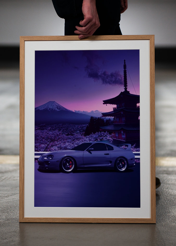 Toyota Supra MK4 Poster von nueman | Printler