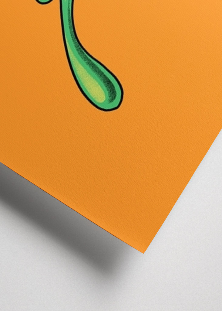 Mutiges und freches Tintenfisch-Meme Poster von Adam Khabibi | Printler