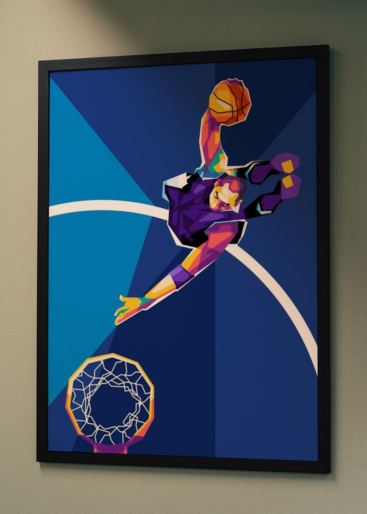 Kobe Bryant Basketball Poster von Dede Wiradinata | Printler