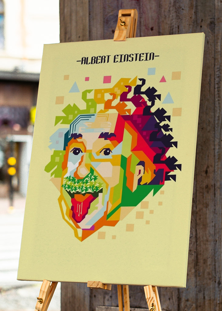 Albert Einstein poster av Jeff Creative - Printler