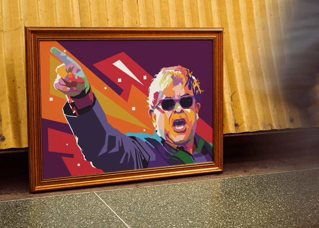 Elton John Pop Art Poster von Adam Khabibi | Printler