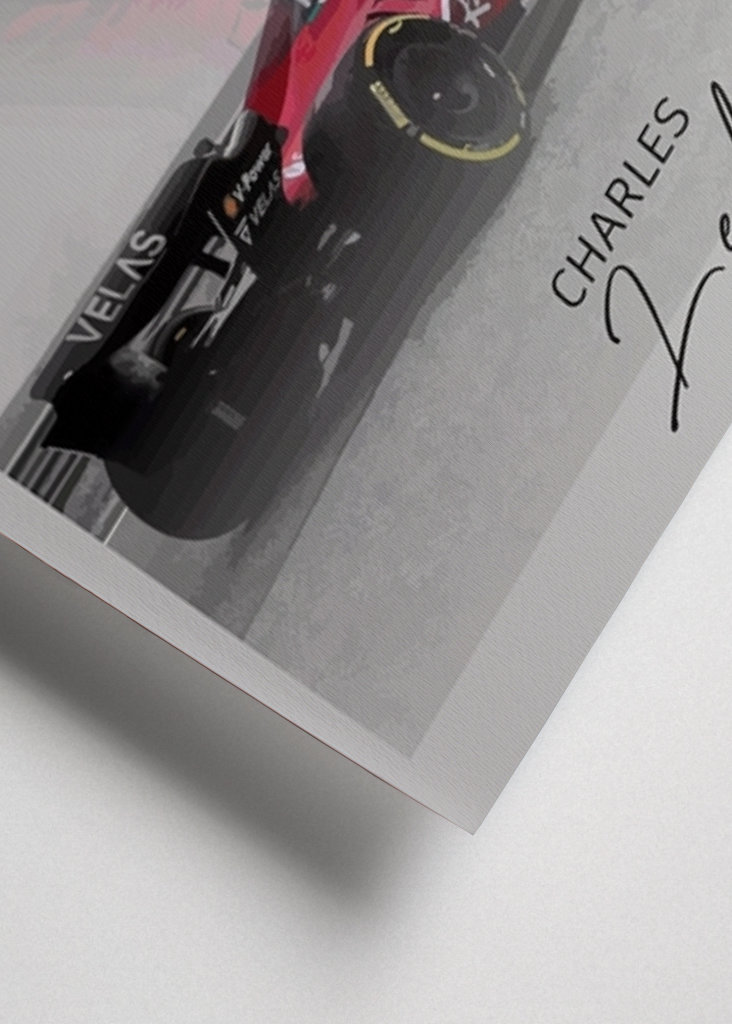 Charles Leclerc F1 Poster von nueman | Printler