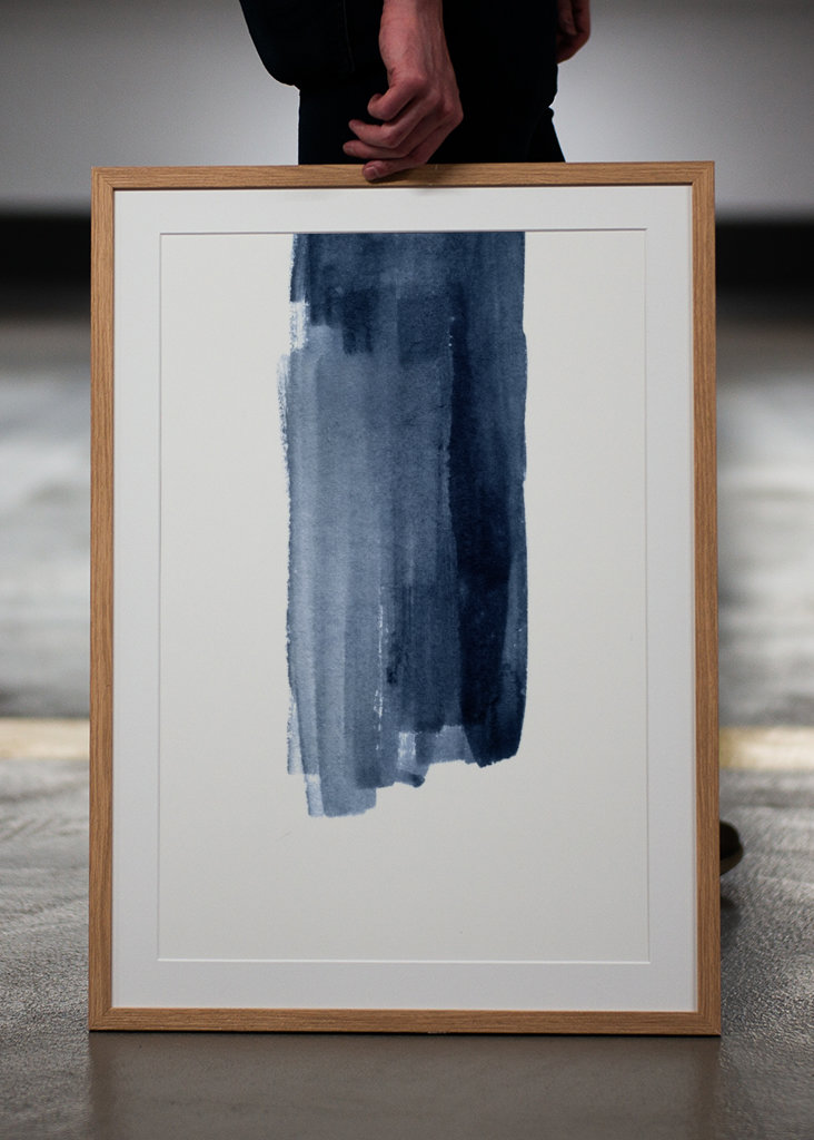 Just Indigo 5 | Watercolor posters & prints by Menega Sabidussi - Printler