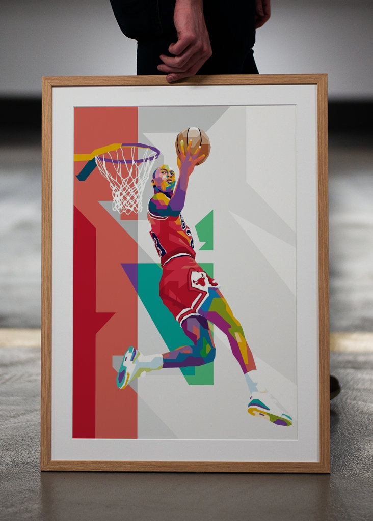 Michael Jordan Basketball Poster von Nonok Nonok | Printler