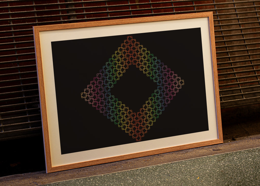 rainbow square posters & prints by Sebastian Simon - Printler