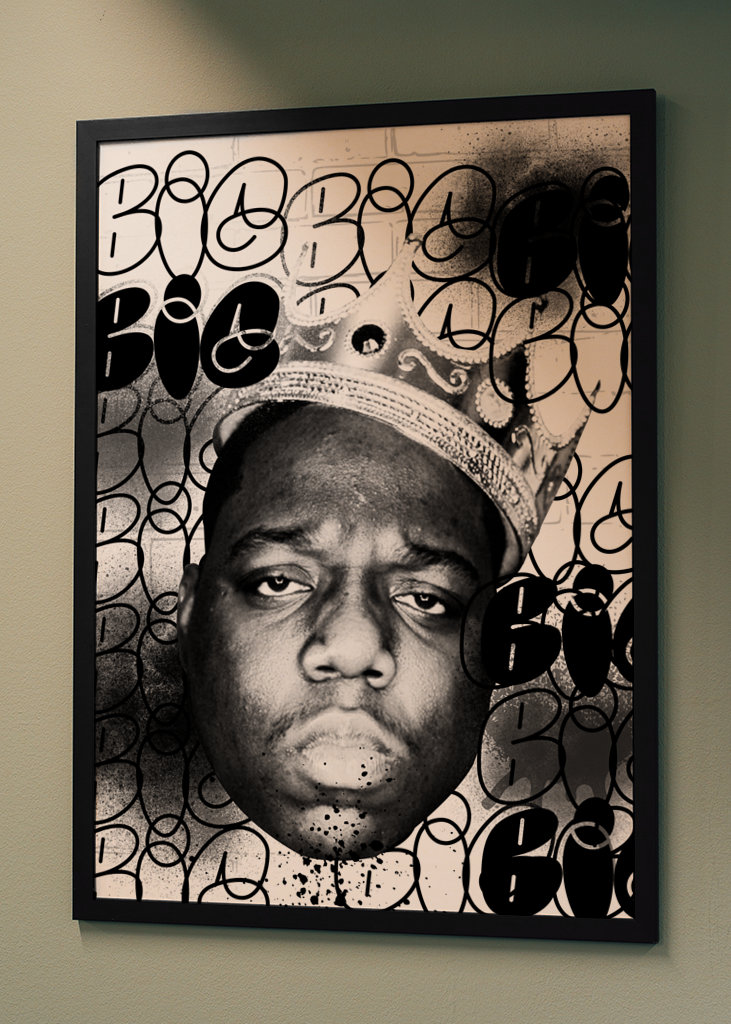Berüchtigter großer Graffiti-Rapper Poster von edson ramos | Printler
