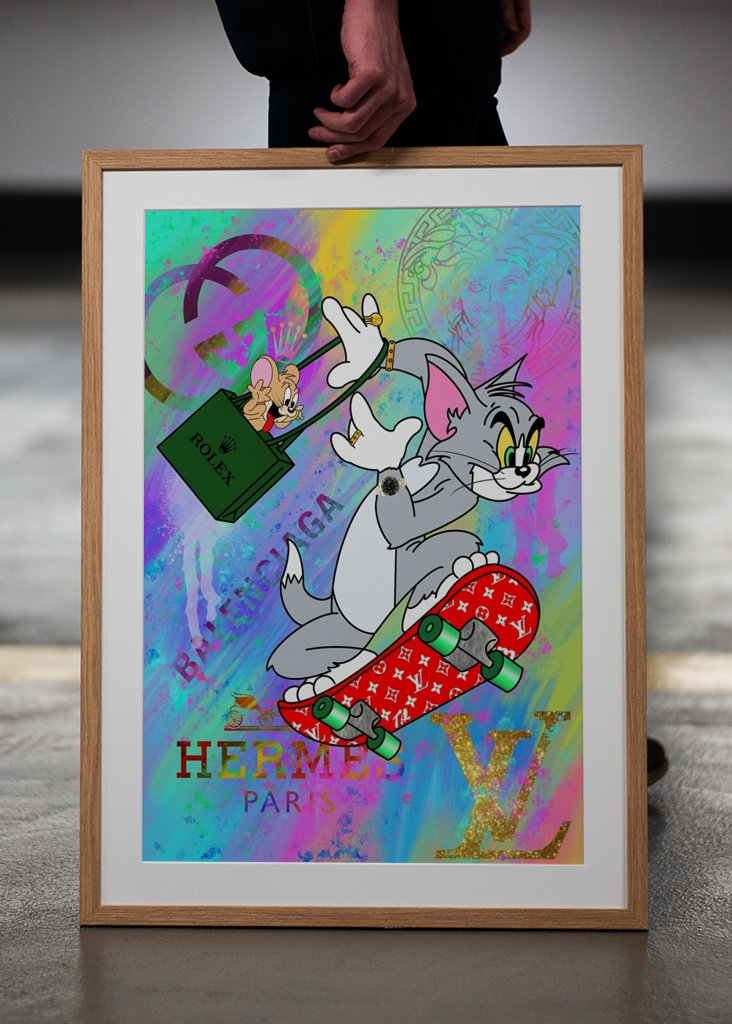 Lass uns verrückt werden, Tom Poster von Tomas Härstedt | Printler