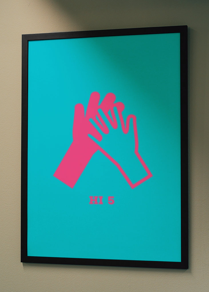 High Five Poster von Posters.Cards.Design | Printler