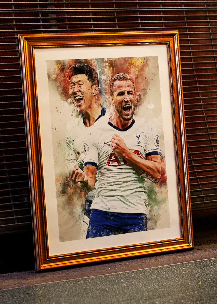Harry Kane & Sohn Heung-min Poster von Tian Arina | Printler