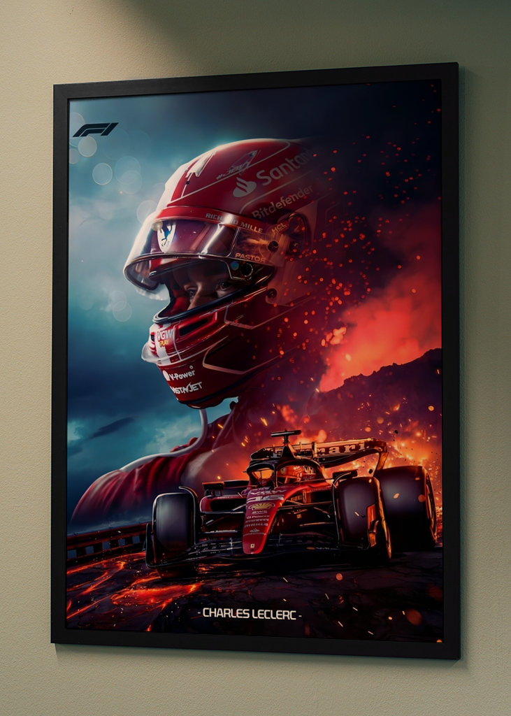 Charles Leclerc Poster von Noto Diharjo Semi | Printler