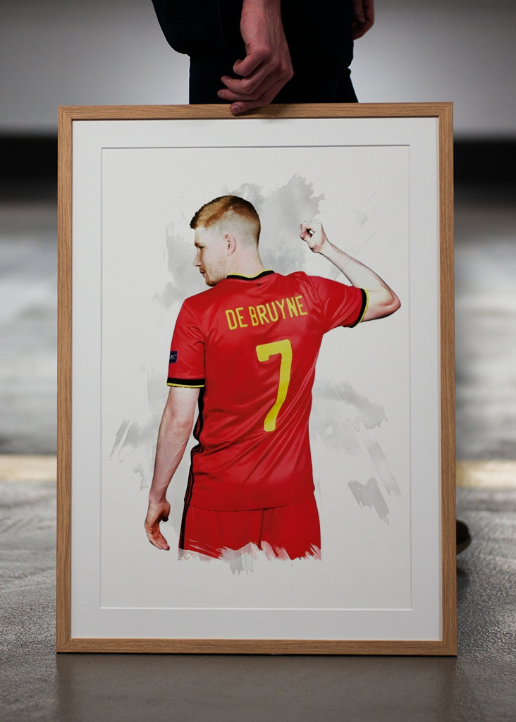 Kevin De Bruyne Poster Poster von KunStudio | Printler