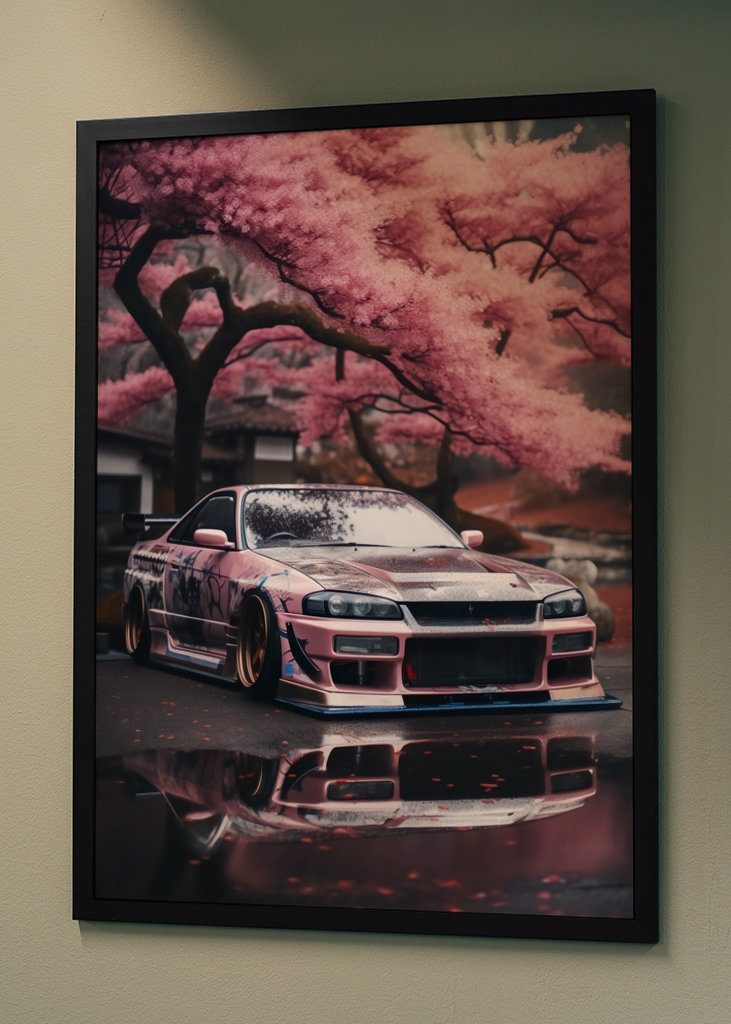 Nissan Silvia S15 JDM Auto Poster von Pixaverse | Printler