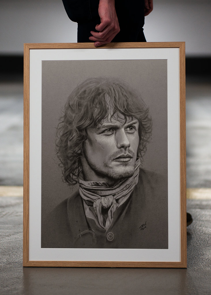 Jamie Fraser Poster von Dennis Deep | Printler