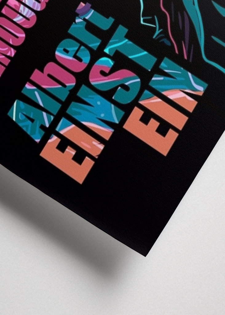 Einstein quote about future posters & prints by Sahruddin Said - Printler