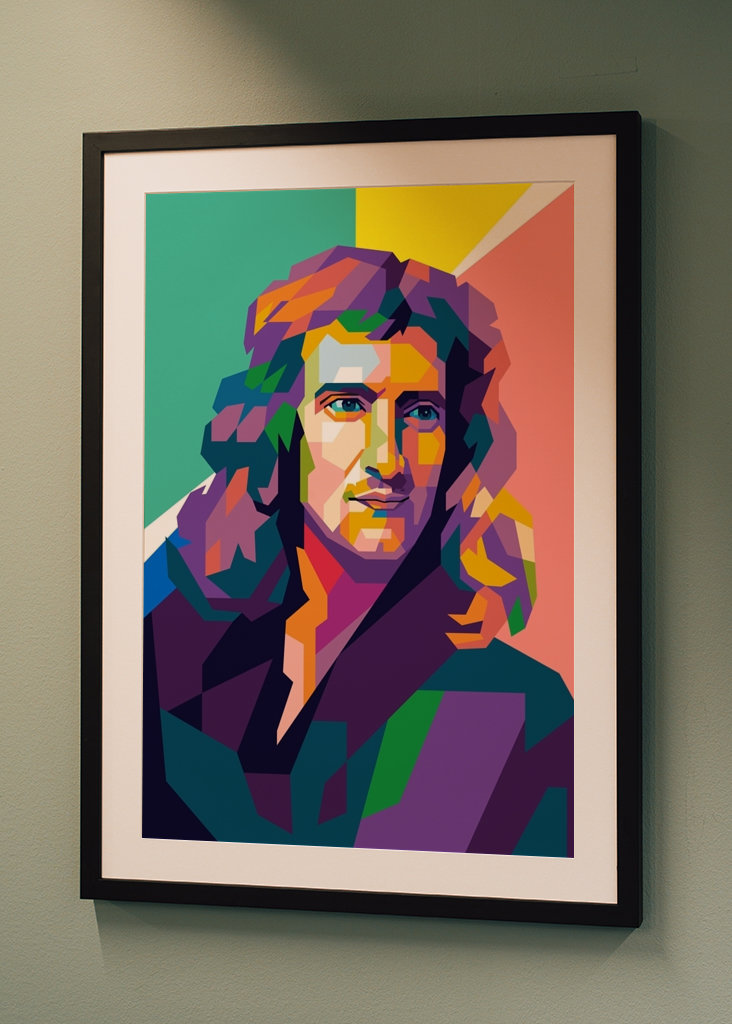 Isaac Newton Poster von Mu'ifatin . - Printler