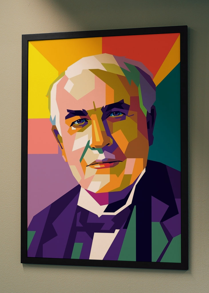 Thomas Edison Poster von Mu'ifatin . | Printler