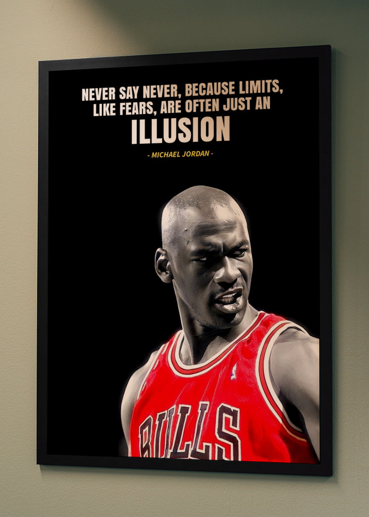 Michael Jordan quotes posters & prints by Bao bao Art - Printler