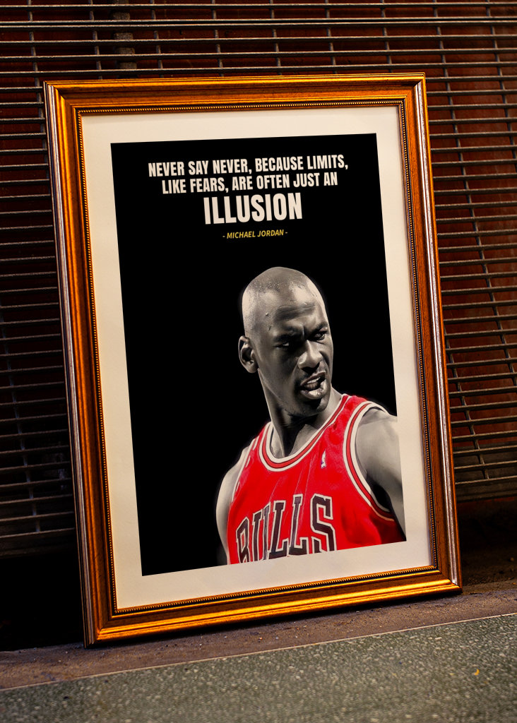 Michael Jordan quotes posters & prints by Bao bao Art - Printler