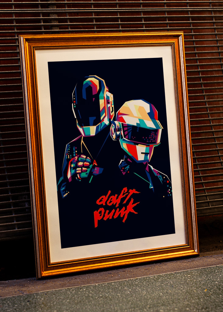 Daft Punk WPAP posters & prints by Sahruddin Said - Printler