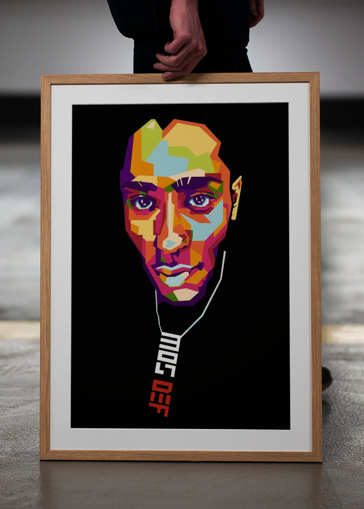Mos Def WPAP Pop Art Poster von MUHAMMAD RIFQI HABIBI | Printler