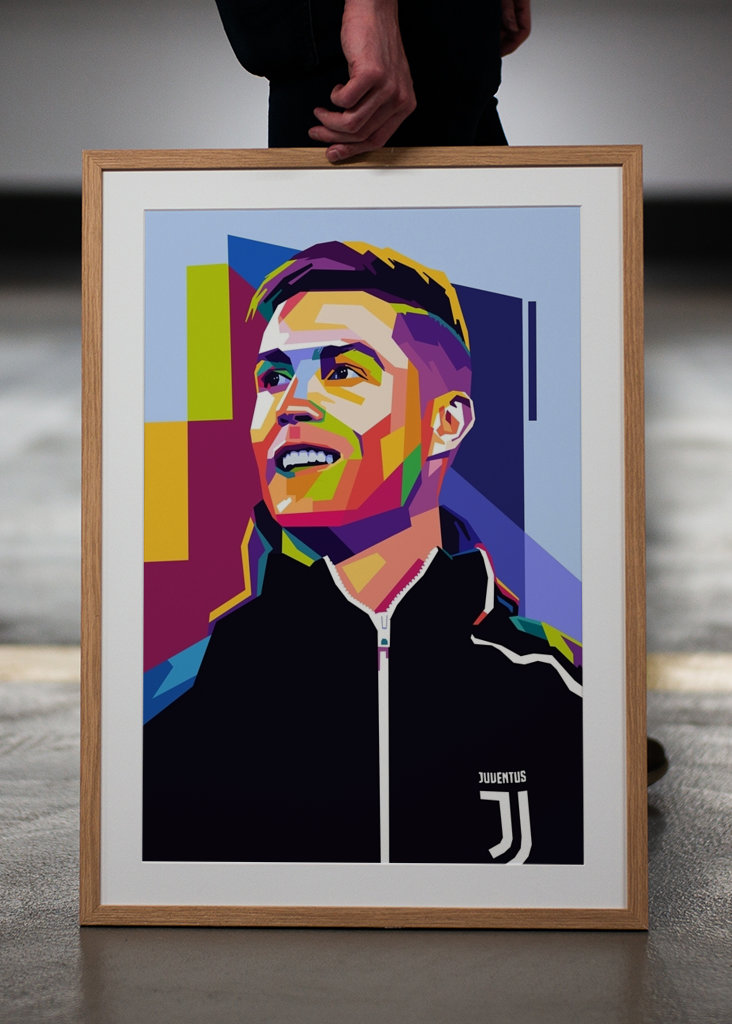 C Ronaldo Wpap Pop Art Poster von Al Basith | Printler