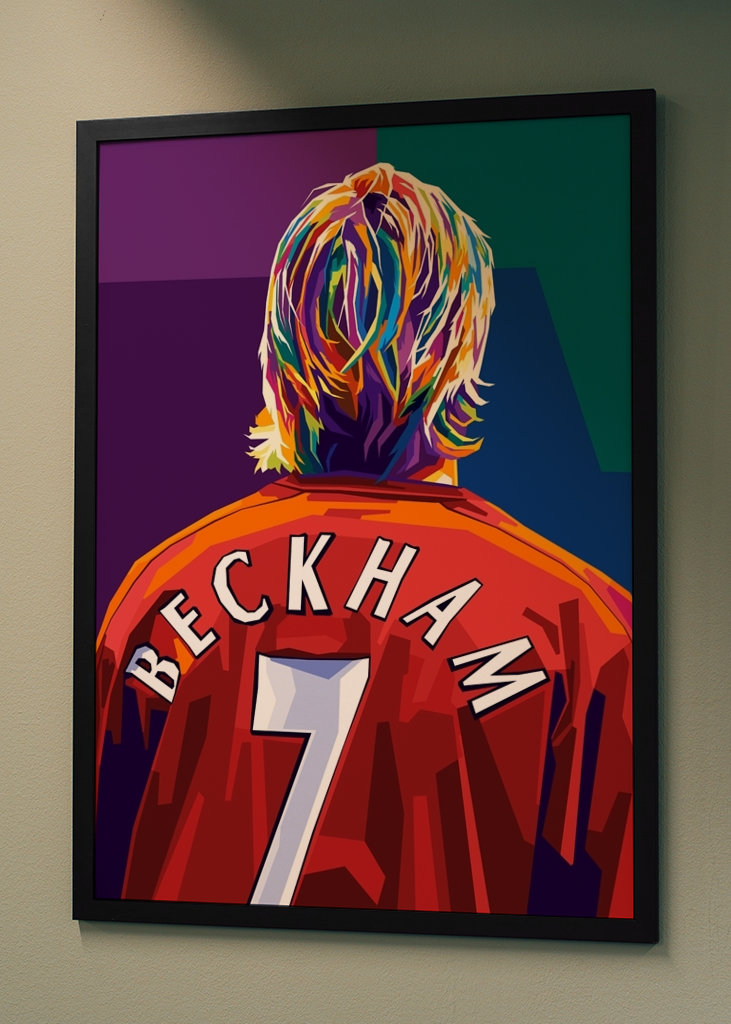 David Beckham Wpap Pop Art Poster von Al Basith | Printler