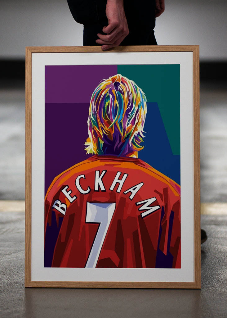 David Beckham Wpap Pop Art Poster von Al Basith | Printler