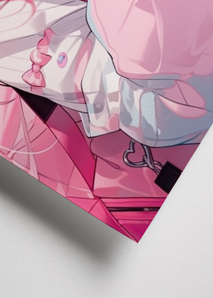 Lindo Anime Rosa pósters y Art Prints de Anime Sekai - Printler