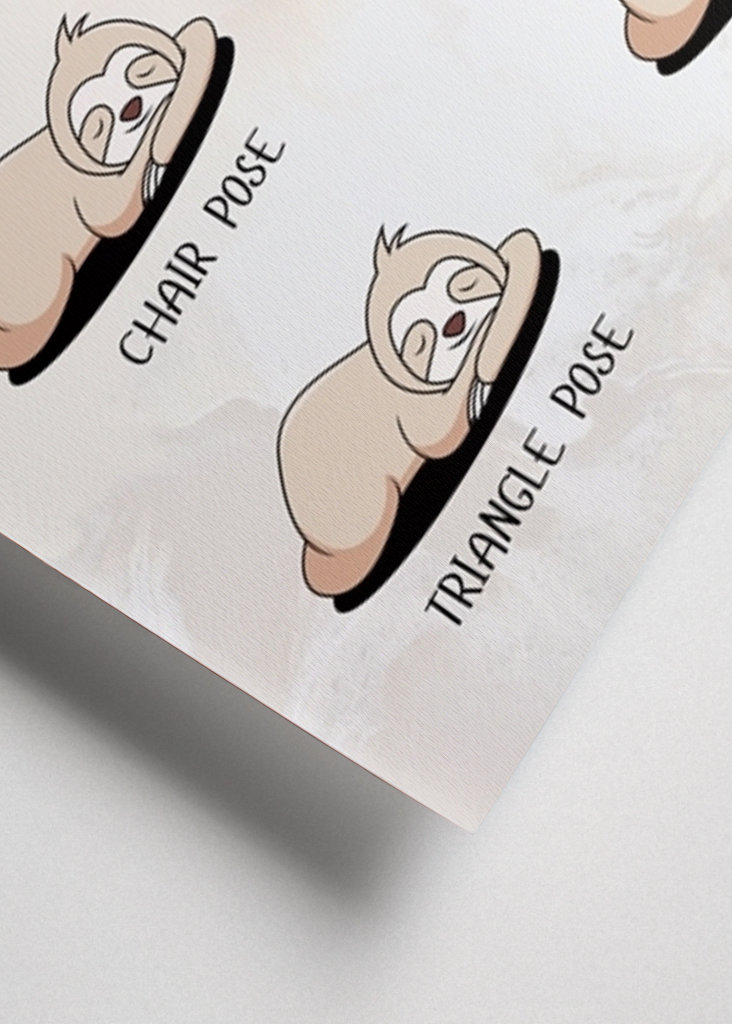 Sloth Yoga posters & prints by ArtDesign by KBK - Printler