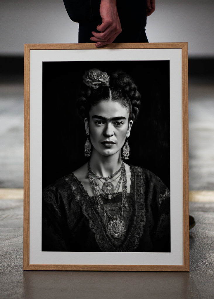 Frida Kahlo Poster drucken Poster von Niki Flair | Printler