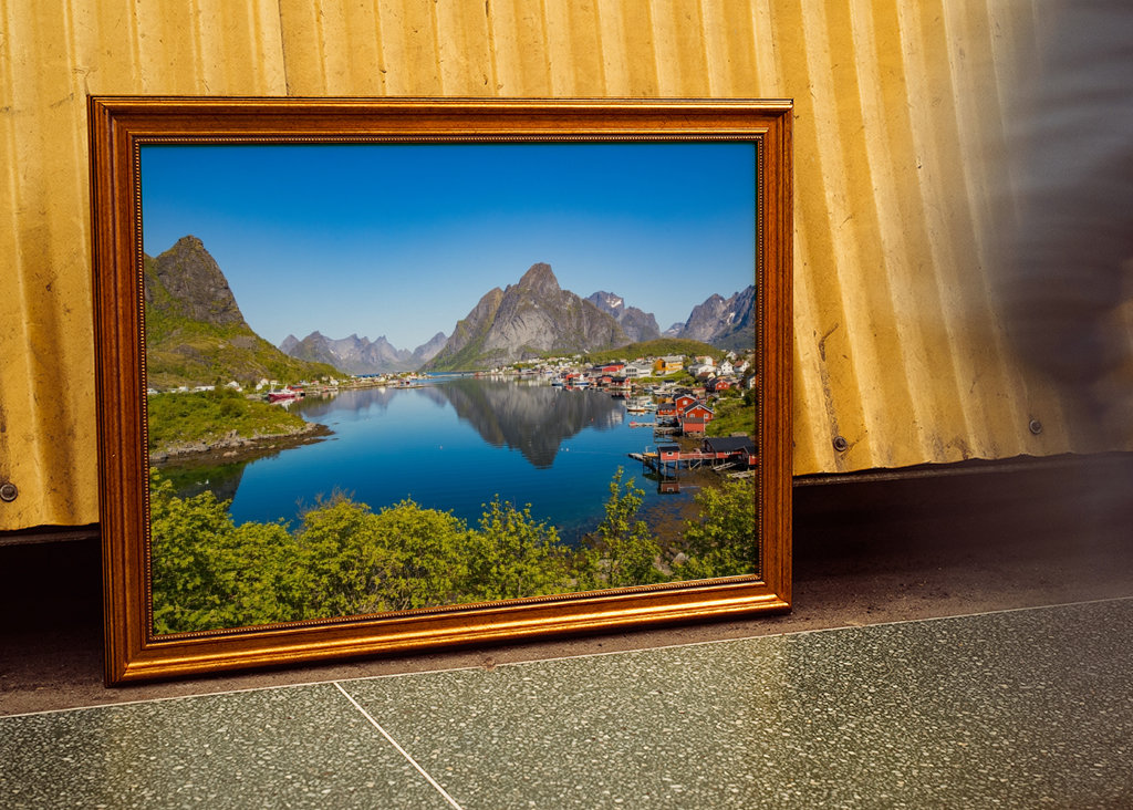 Reine auf den Lofoten Inseln Poster von Michael Priesch | Printler