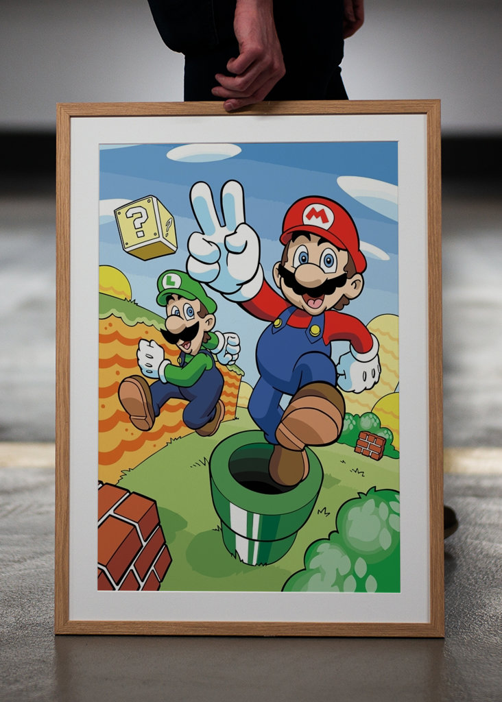 Super Mario Bros. Poster von Edgar Jake | Printler