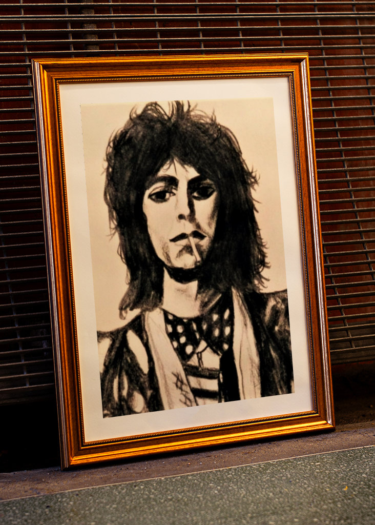 Keith Richards, Rolling Stones Poster von Anke Jablinski | Printler