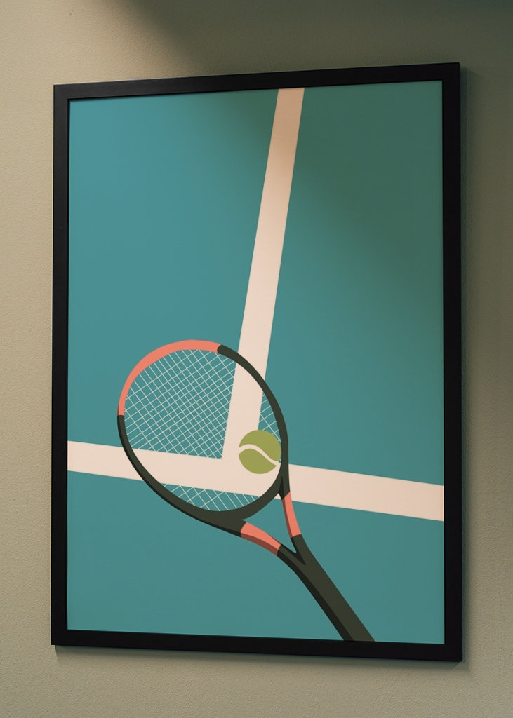 Tennis racket posters & art prints door Ilham prayoga - Printler