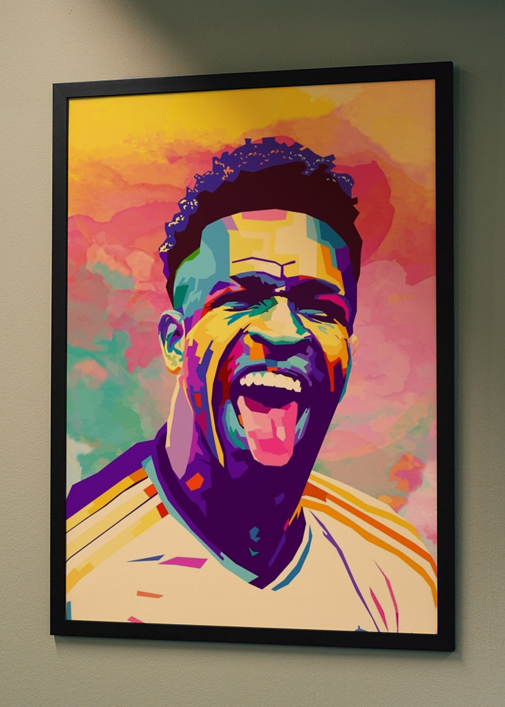 Vinicius Junior Wpap Art Poster von MusMius Art | Printler