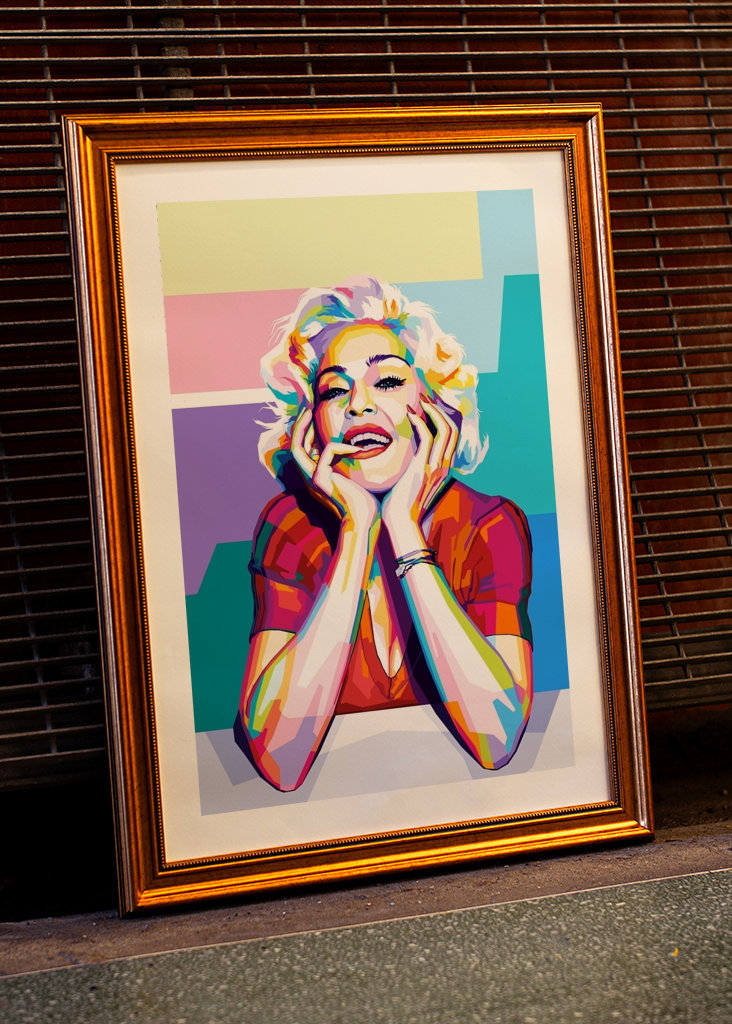 Madonna Wpap Pop Art Poster von Al Basith | Printler