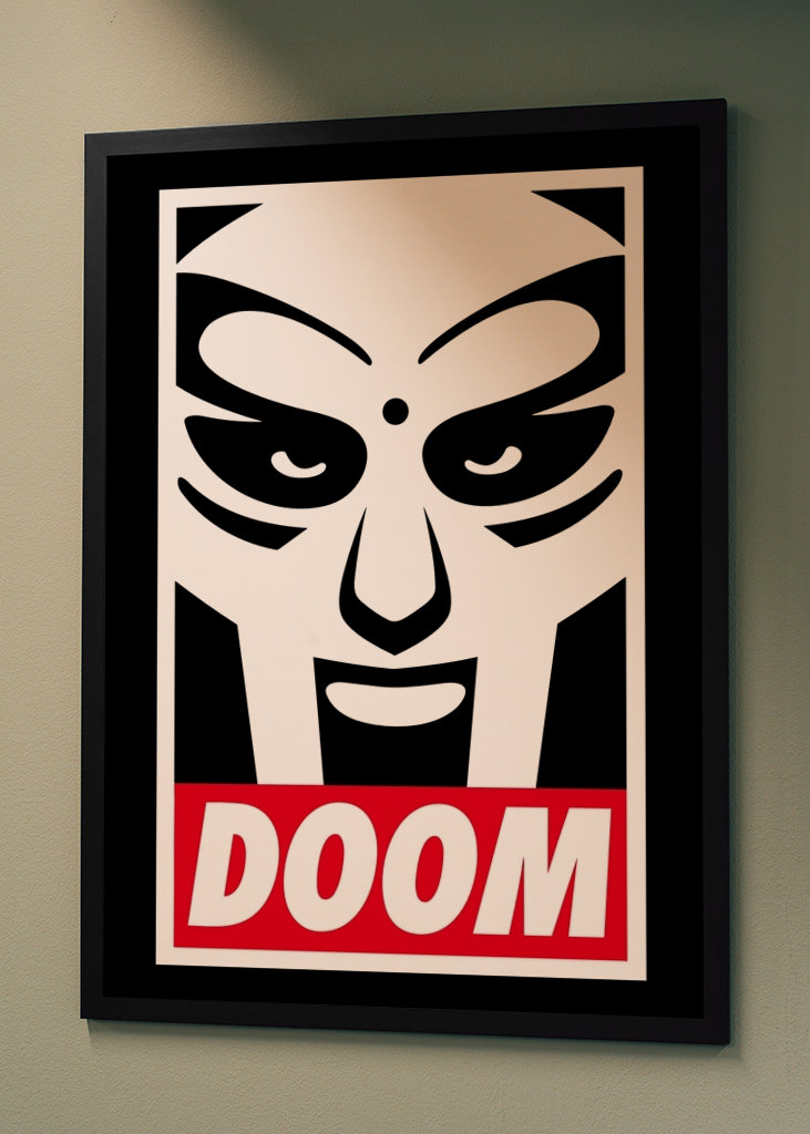 MF Doom Doomsday Rapper Music Poster von Dolazi Novac | Printler