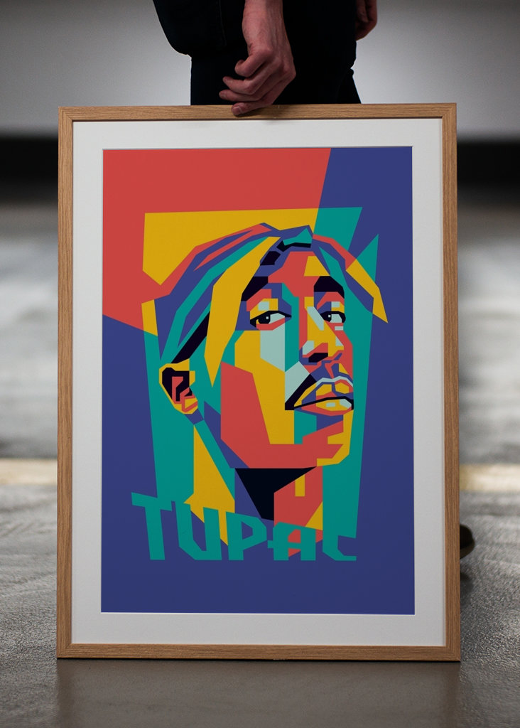 Tupac Shakur Pop Art Style Poster von Cholik Hamka | Printler