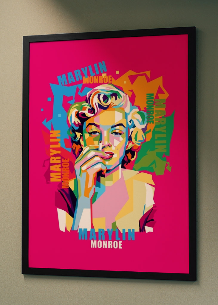 Marylin Monroe Pop Art Style Poster von Cholik Hamka | Printler