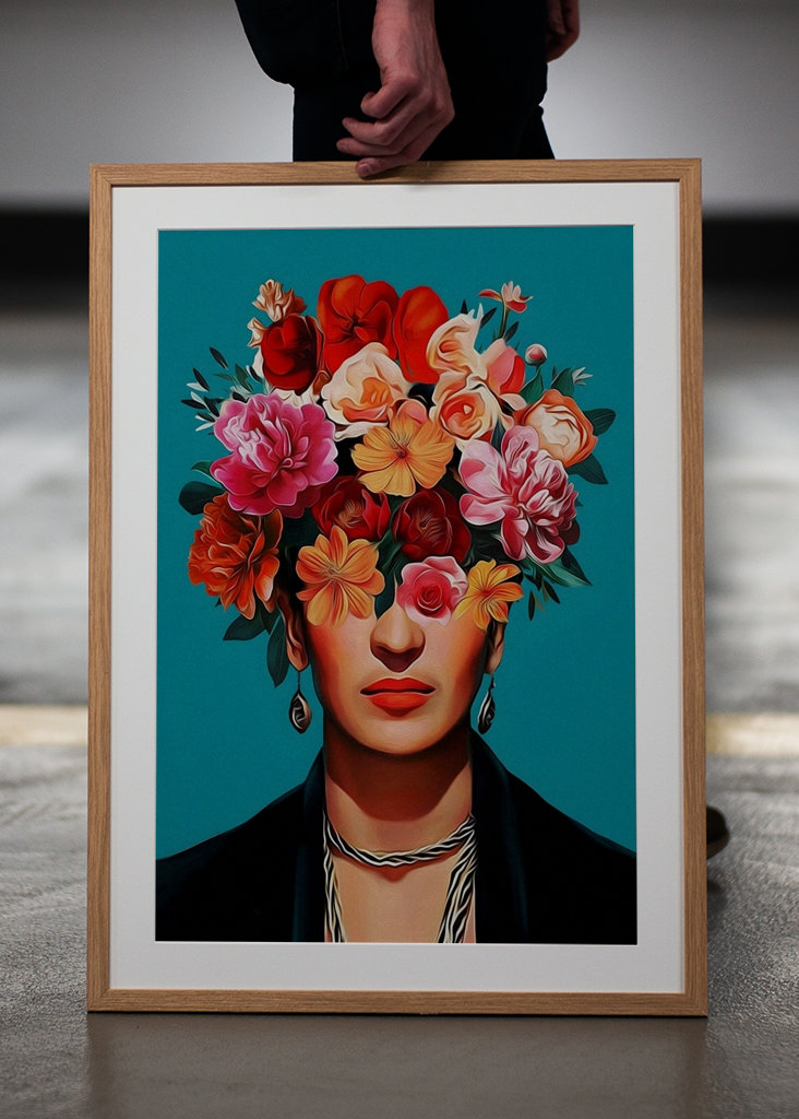 Frida Kahlo Portrait Poster von StudioBakkery | Printler