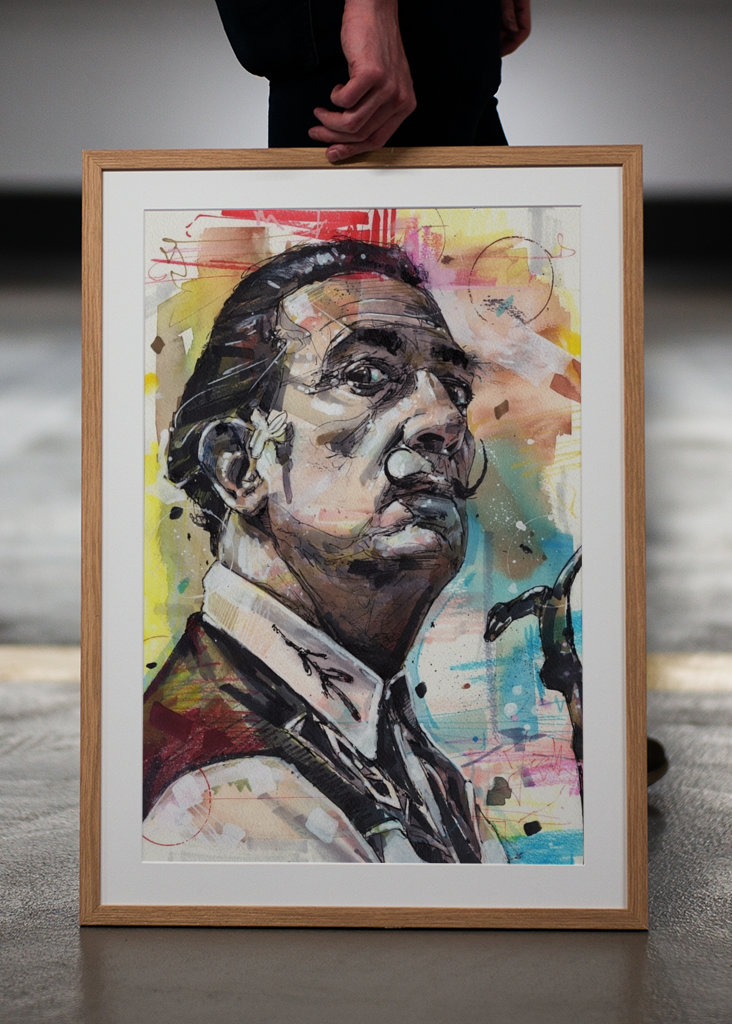 Salvador Dali painting. Poster von Johannes | Printler