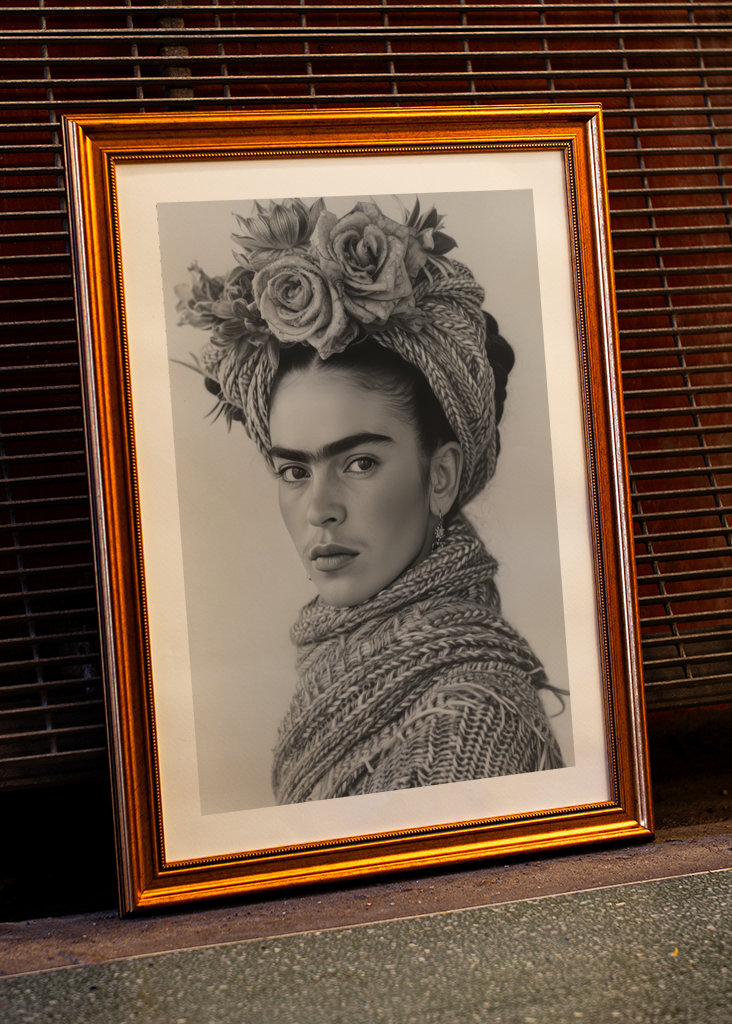 Frida Kahlo Poster von Niklas Maximilian | Printler